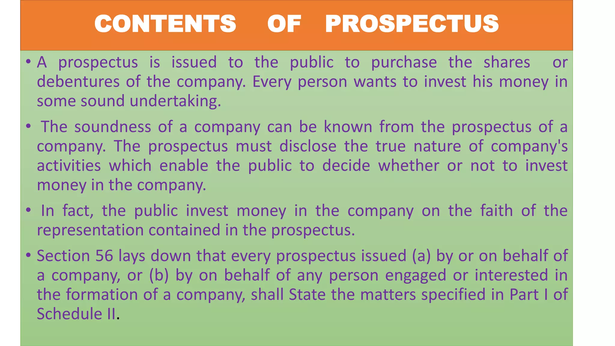***Company Law & Secretarial Practice- Prospectus*** | PPTX | Stocks ...