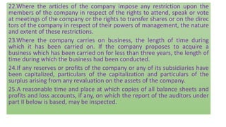***Company Law & Secretarial Practice- Prospectus*** | PPTX