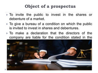 Prospectus - contents and kinds | PPTX