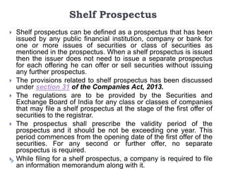 Prospectus - contents and kinds | PPTX