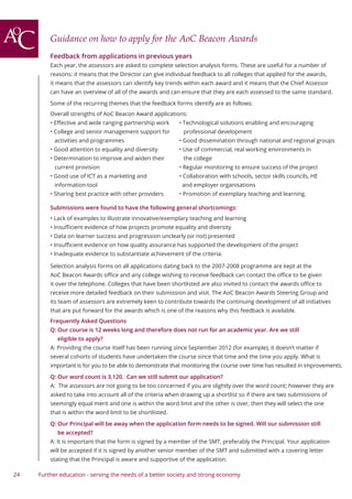 AoC Beacon Awards 2014-15 - Prospectus | PDF