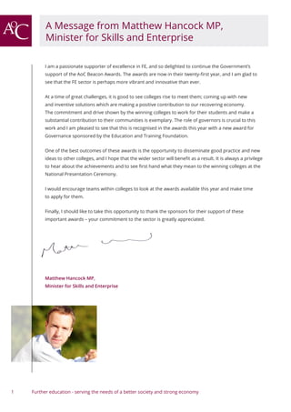 AoC Beacon Awards 2014-15 - Prospectus | PDF