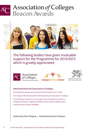 AoC Beacon Awards 2014-15 - Prospectus | PDF