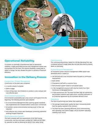 PROSPECT WATER FILTRATION PLANT (NSW) | PDF