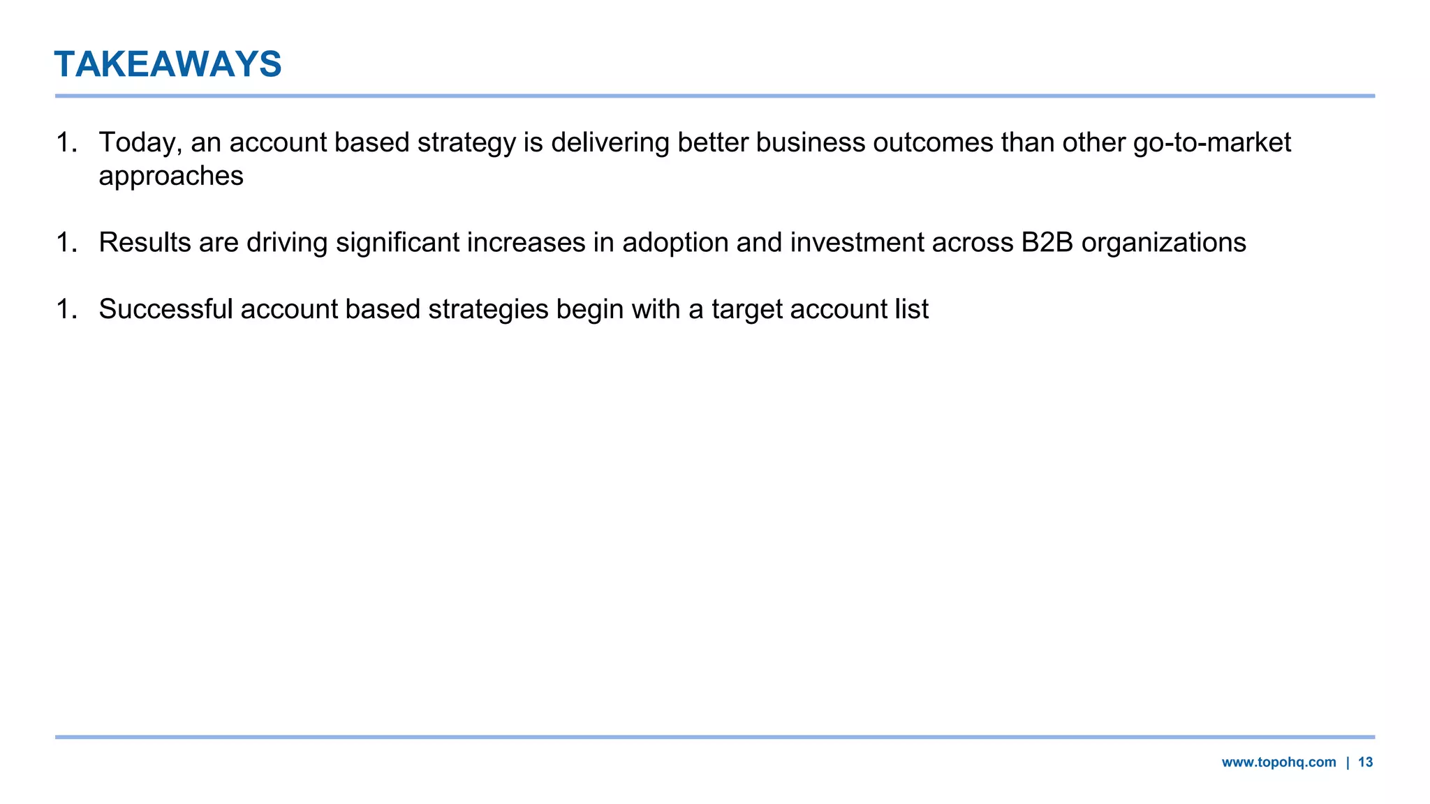 Building a Target Account List for Account-Based Success | PPTX