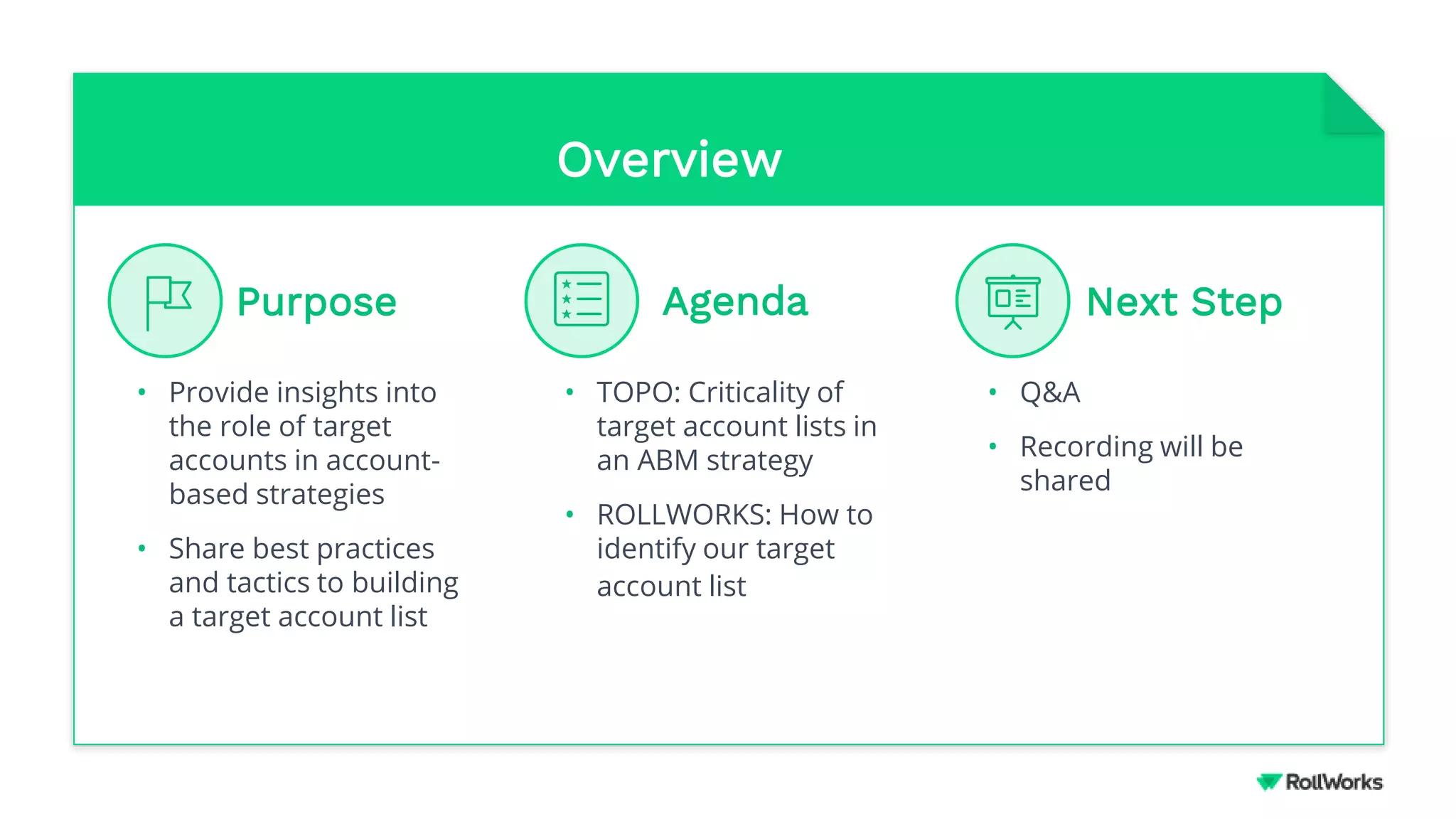 Building a Target Account List for Account-Based Success | PPTX