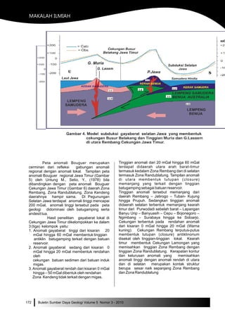 Prospek Migas cekungan Jatim dengan GravityMethod | PDF