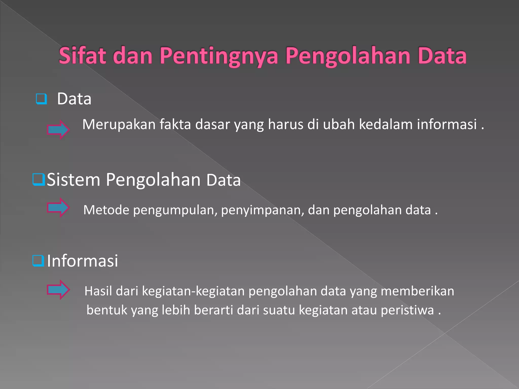 Prospektif manajemen informatika dalam dunia kerja | PPTX