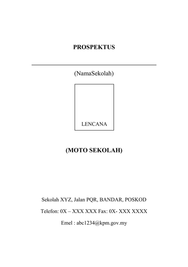 Prospektus sekolah | PDF