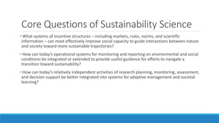 Lecture 1: Introduction to Sustainability Science and SDGs | PPTX