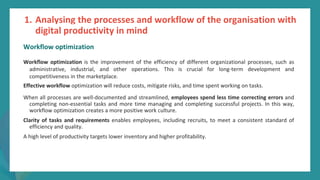 Module 1 / Unit 2 Optimisation of organisational processes | PPTX