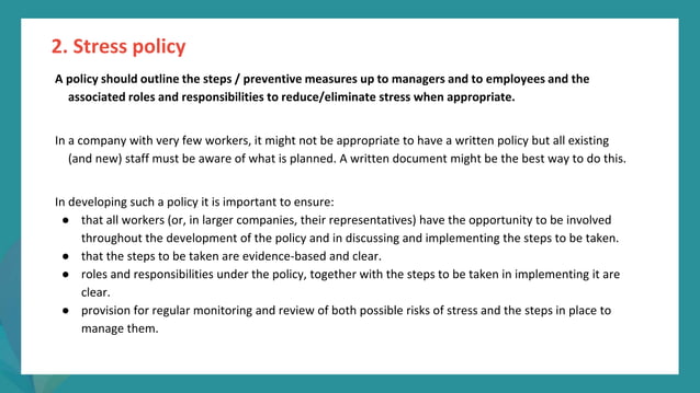 Module 2 / Unit 3 Work related stress prevention and actions | PPTX