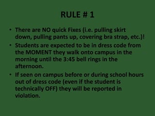 Prosper high school dress code 2013 2014 | PPTX