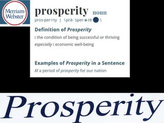 Prosperity | PPT