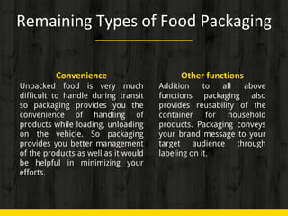 Food Containers | Food Packaging Supplies | PDF