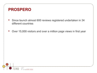 PROSPERO: an international prospective register of systematic review ...