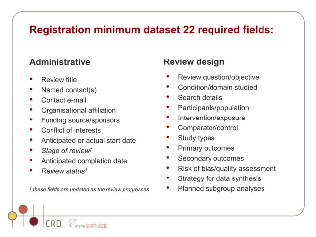 PROSPERO: an international prospective register of systematic review ...