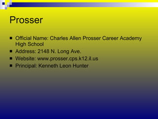 Prosser vs | PPT | Professional School | Postgraduate Education