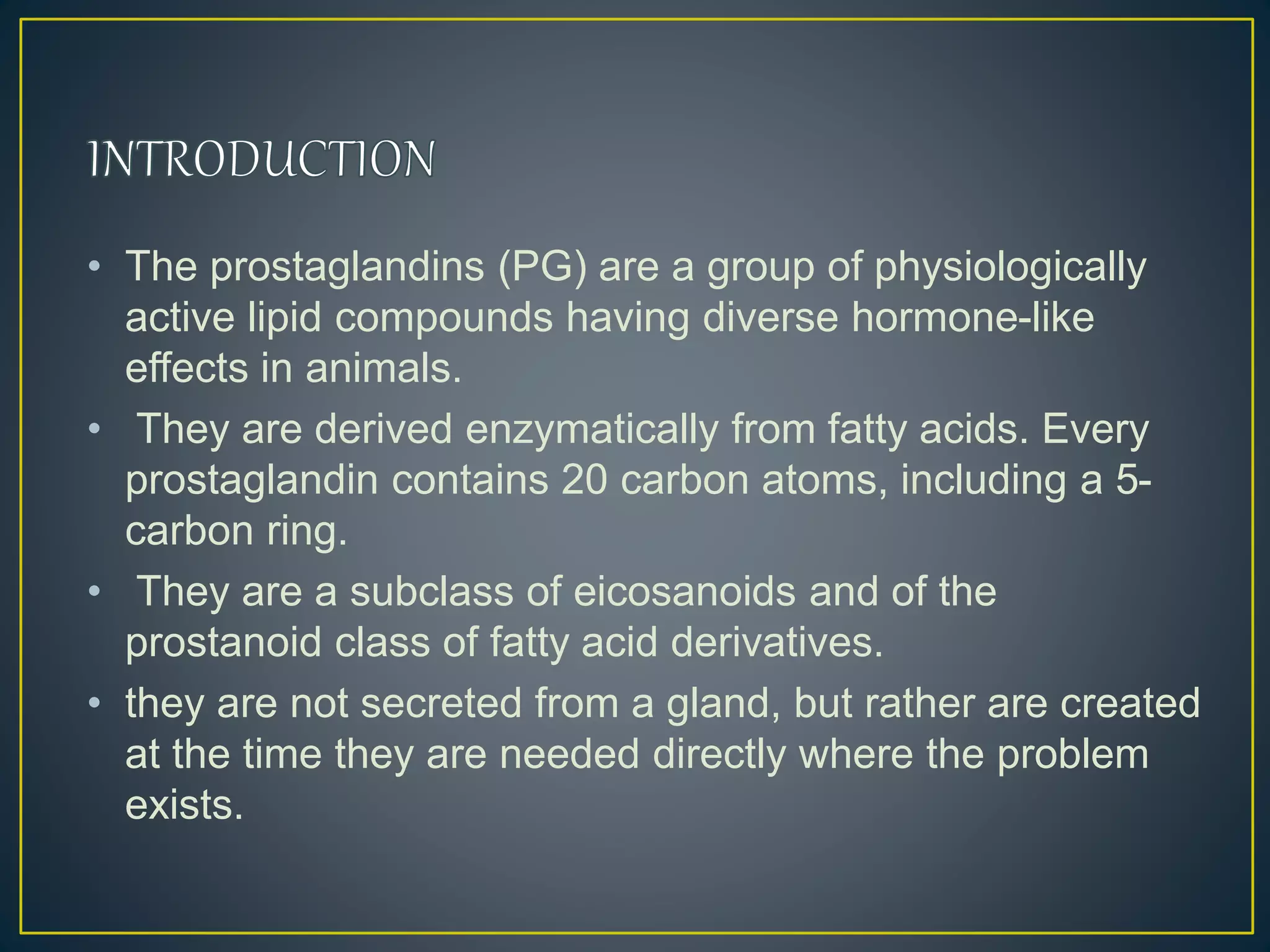 Prostaglandin | PPTX