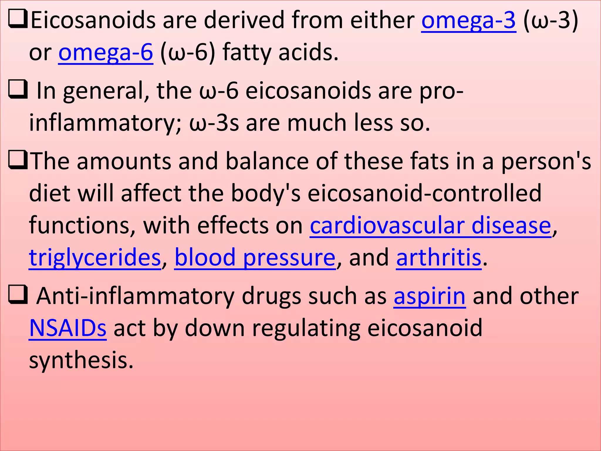 Prostaglandin, leukotriene, and thromboxane | PPTX