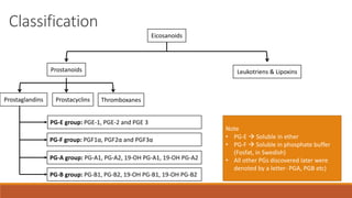 Prostaglandins | PPTX