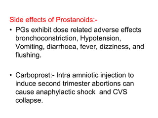 Prostaglandins | PPTX