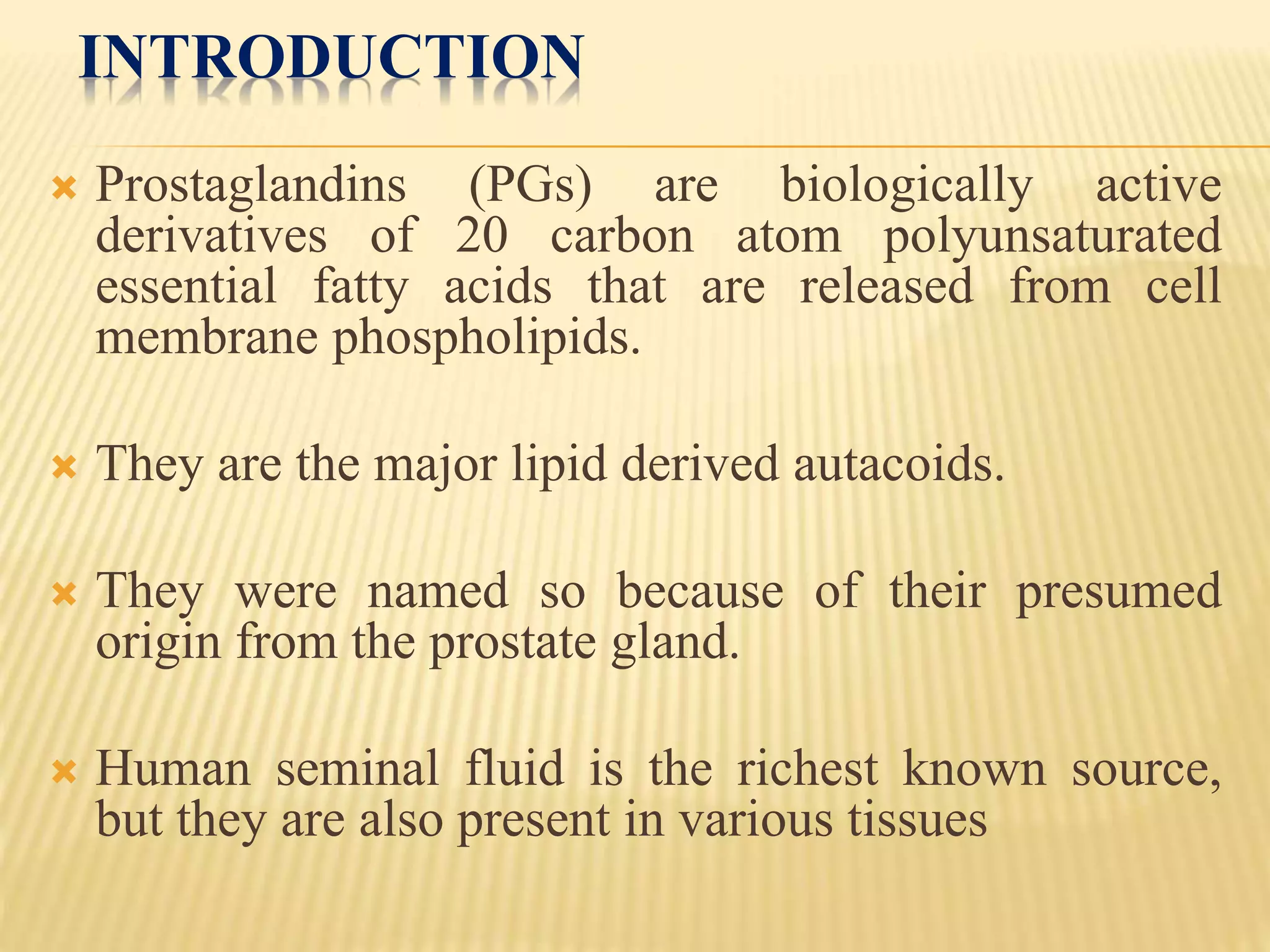 Prostaglandins | PPTX