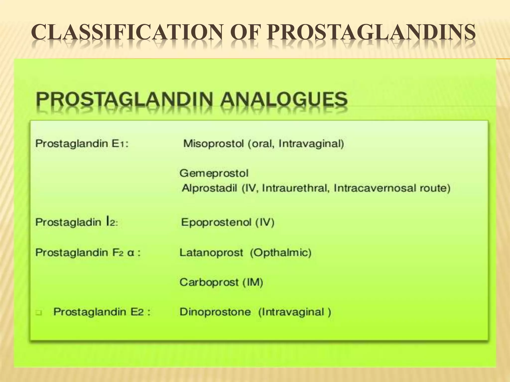 Prostaglandins | PPTX