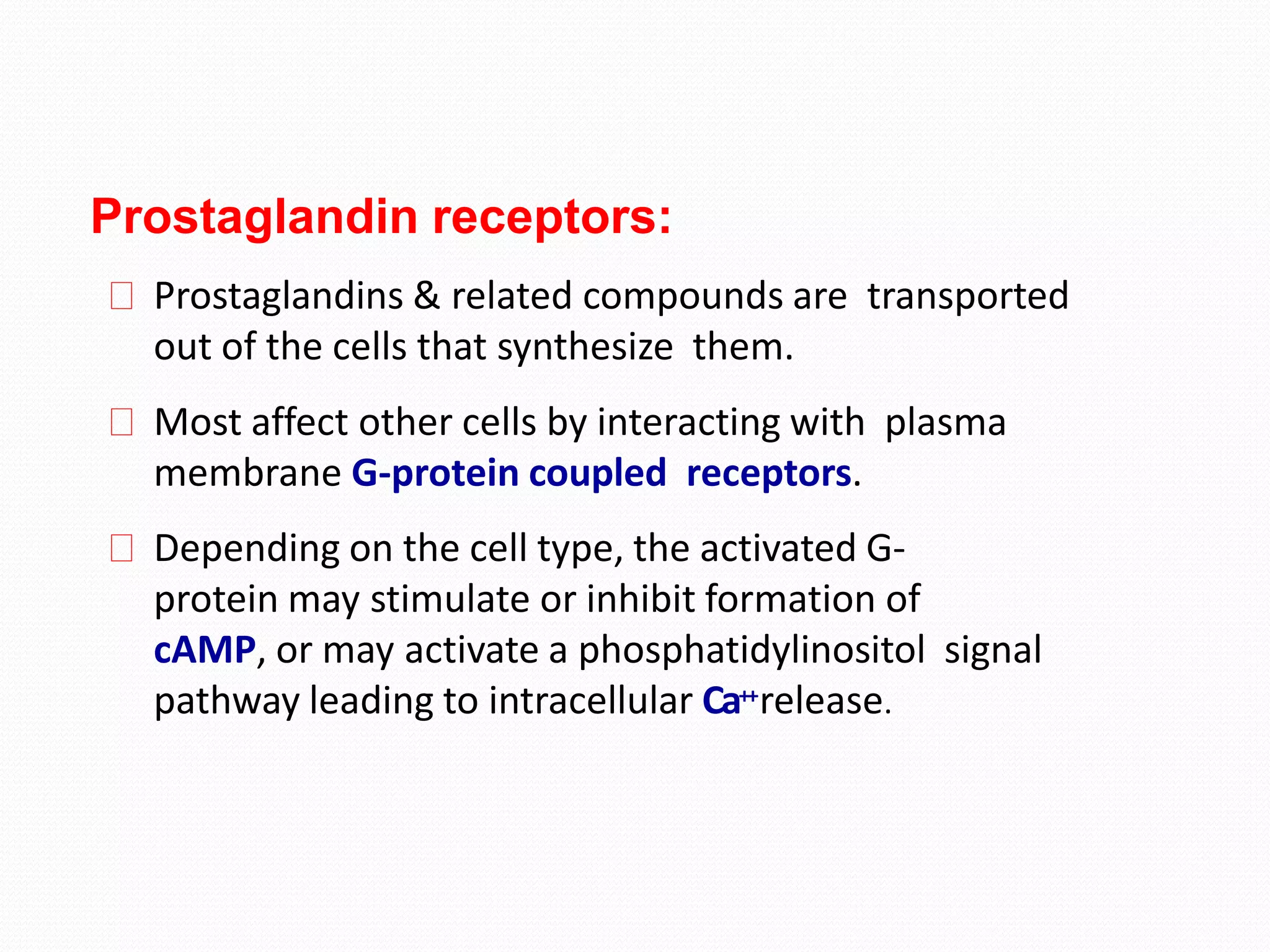 Prostaglandins | PPTX