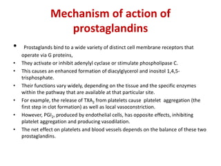 Prostaglandins.pptx.by dr fahad kgmc.... | PPT