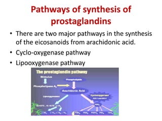 Prostaglandins.pptx.by dr fahad kgmc.... | PPTX