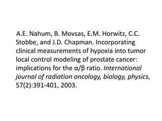 Prostate alpha/beta Ratio & Transition to Hypofractionation, part 1/2 ...