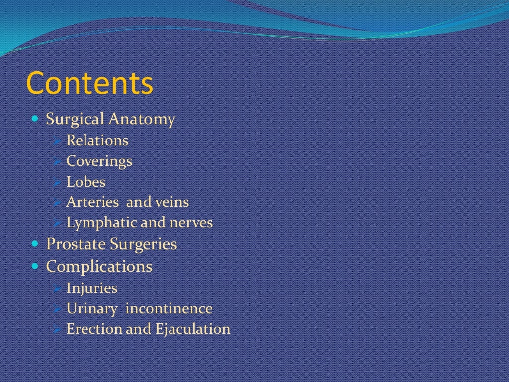 Surgical Anatomy Of Prostate