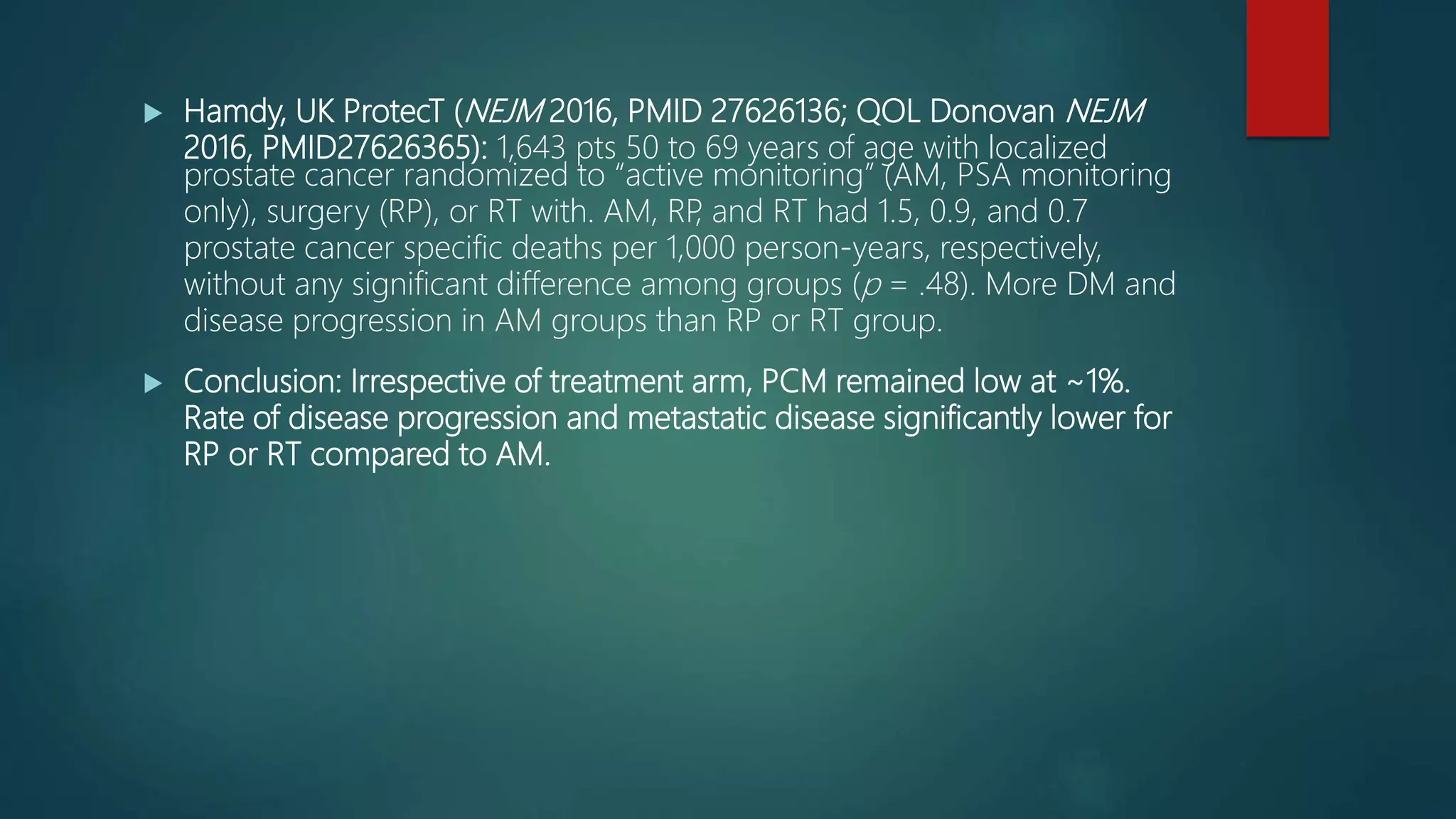 Prostate cancer , radiotherapy | PPTX