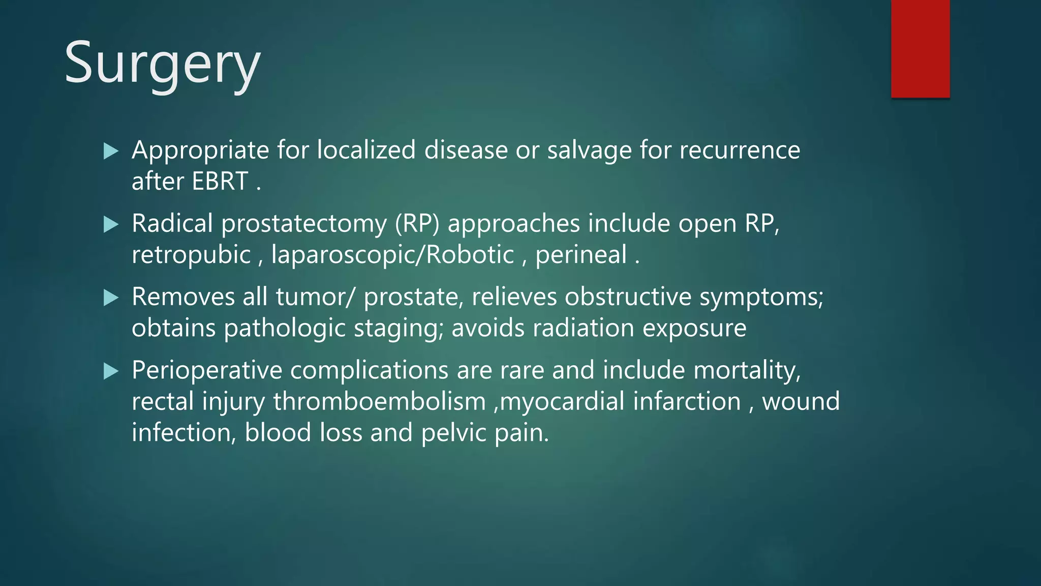 Prostate cancer , radiotherapy | PPTX
