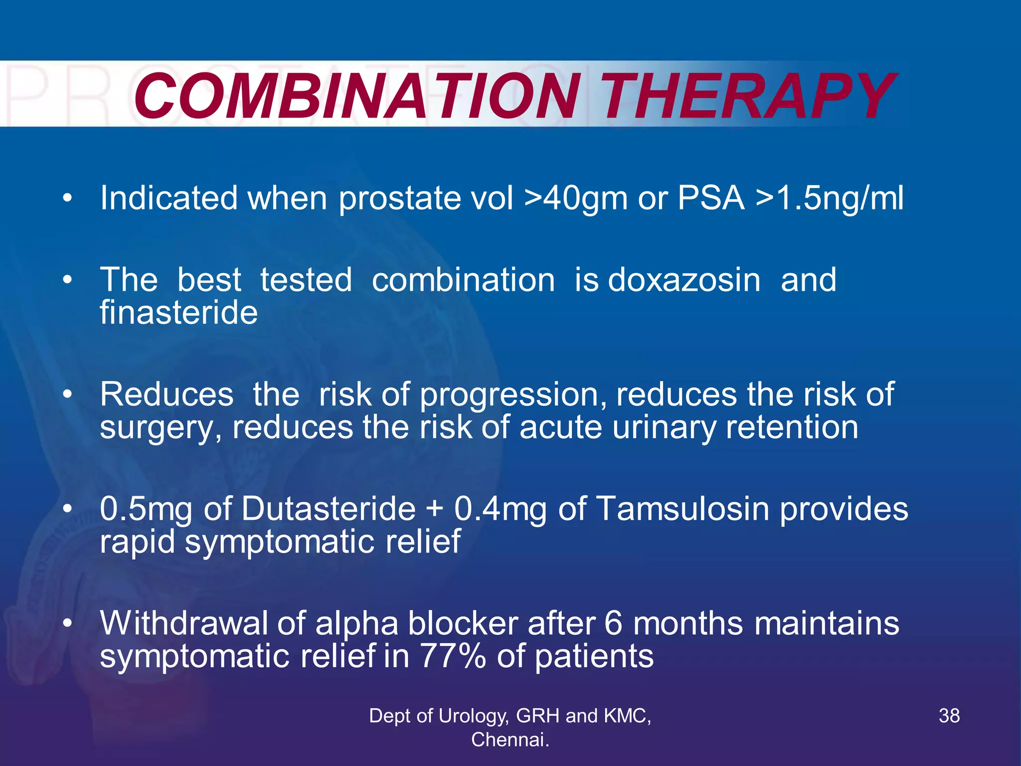 Prostate BPH- evaluation & management | PPT