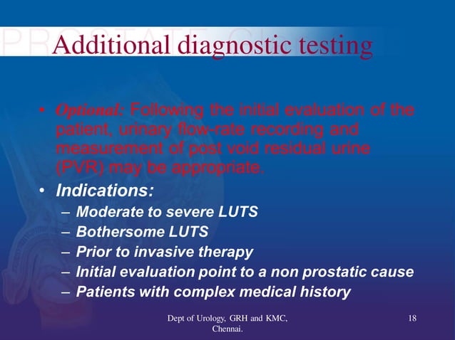 Prostate BPH- evaluation & management | PPT