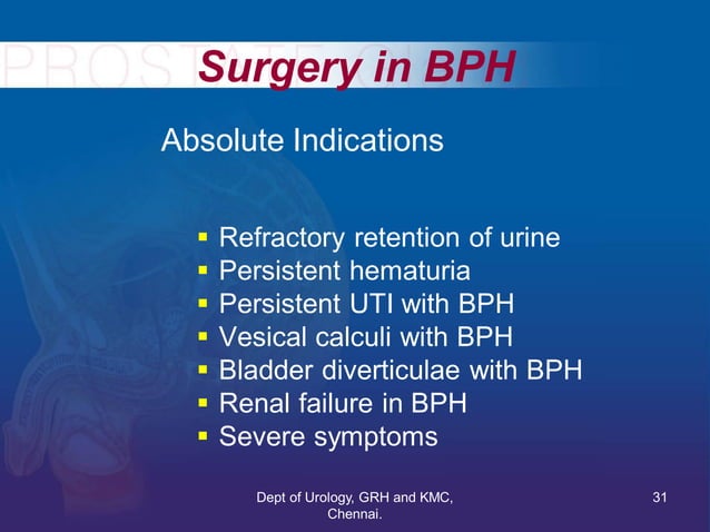 Prostate BPH- evaluation & management | PPT