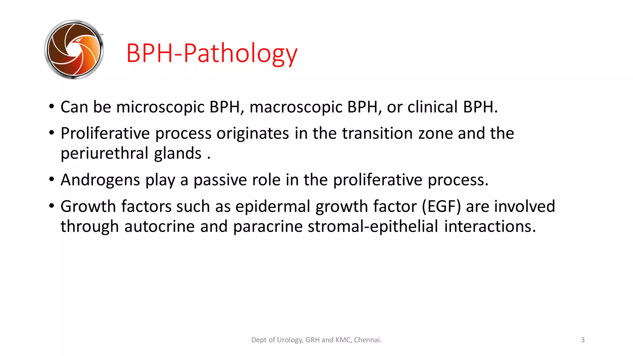 Prostate Benign Prostatic Hyperplasia(BPH)- overview | PDF