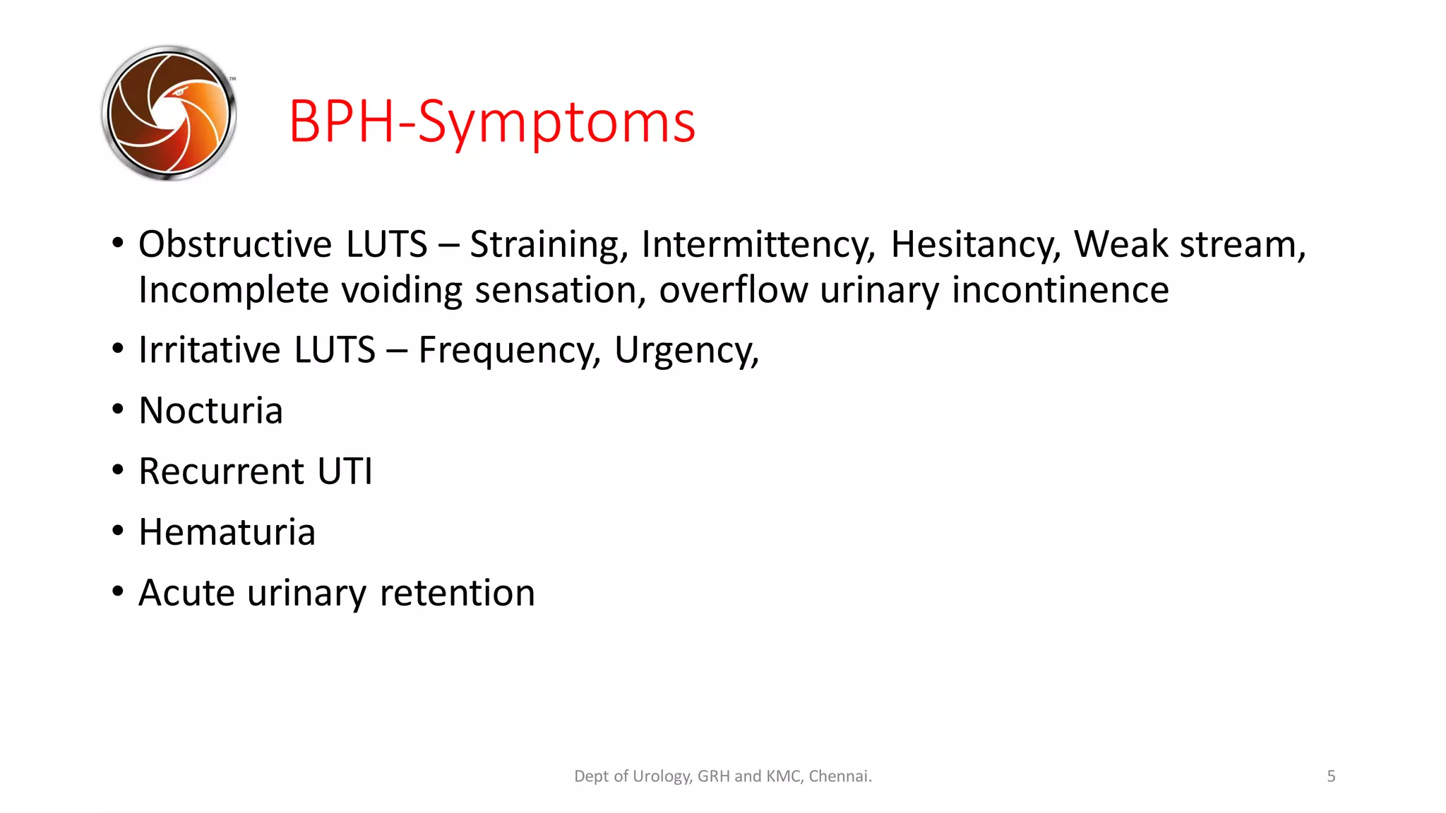 Prostate Benign Prostatic Hyperplasia(BPH)- overview | PDF