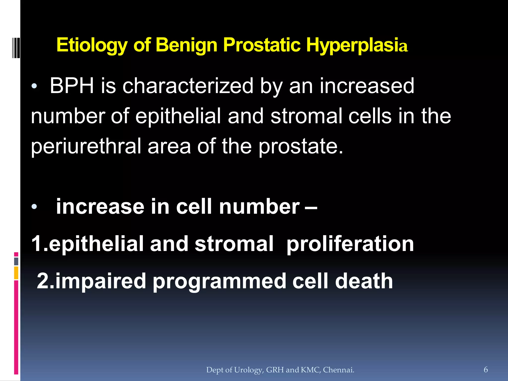 Prostate BPH- pathophysiology | PDF