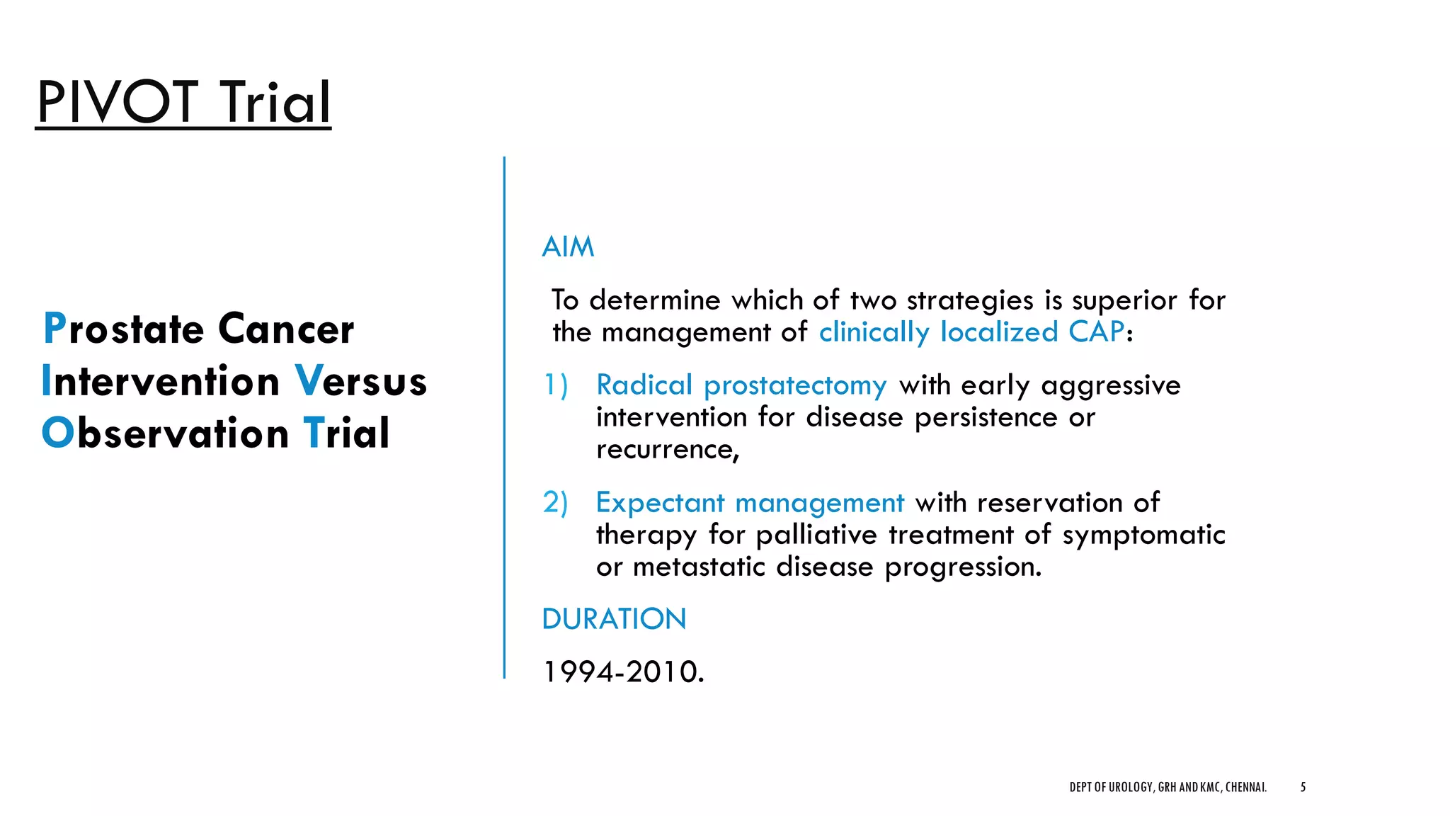 Prostate carcinoma- clinical trial | PDF