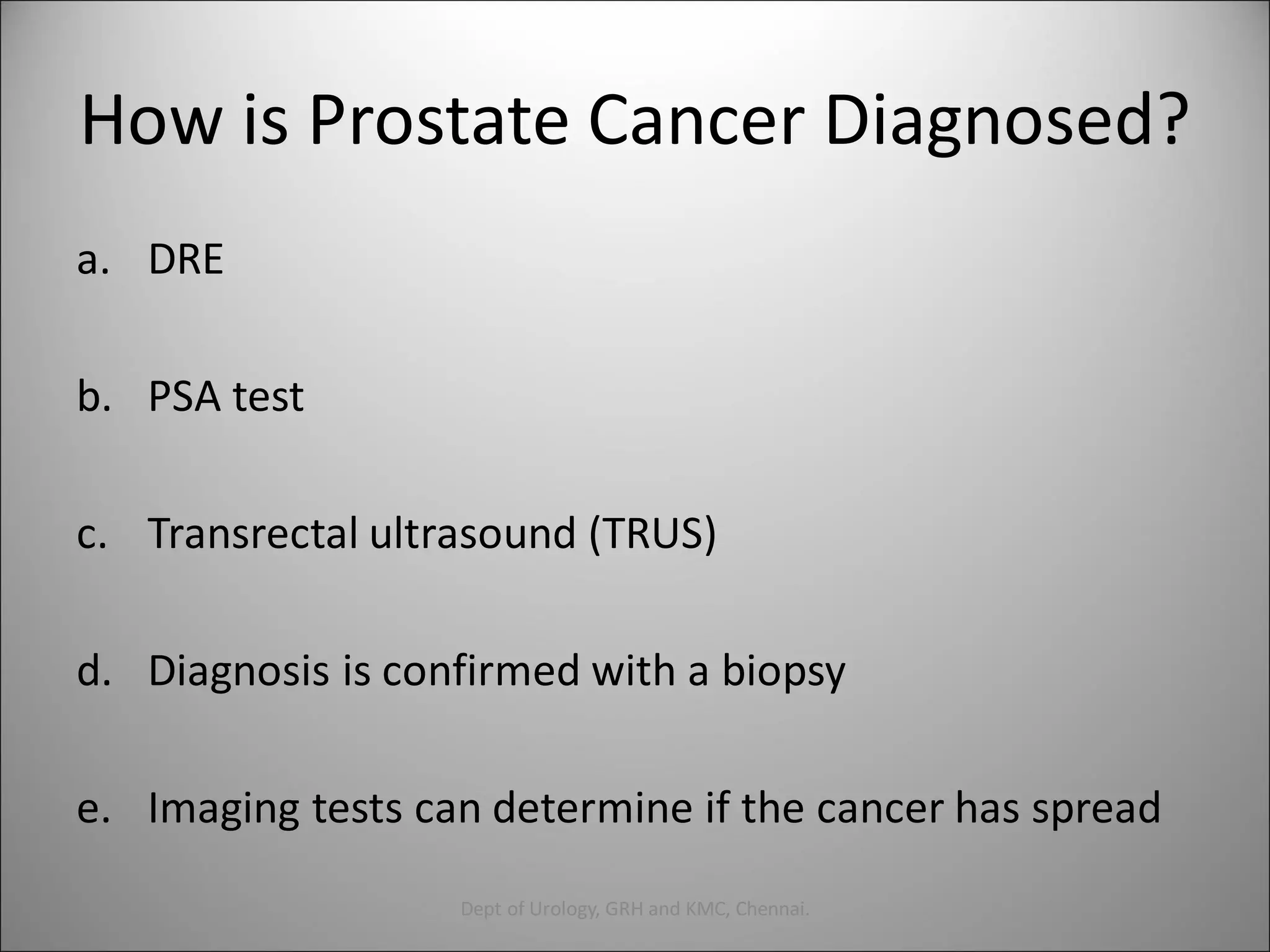 Prostate carcinoma- diagnosis and staging | PDF