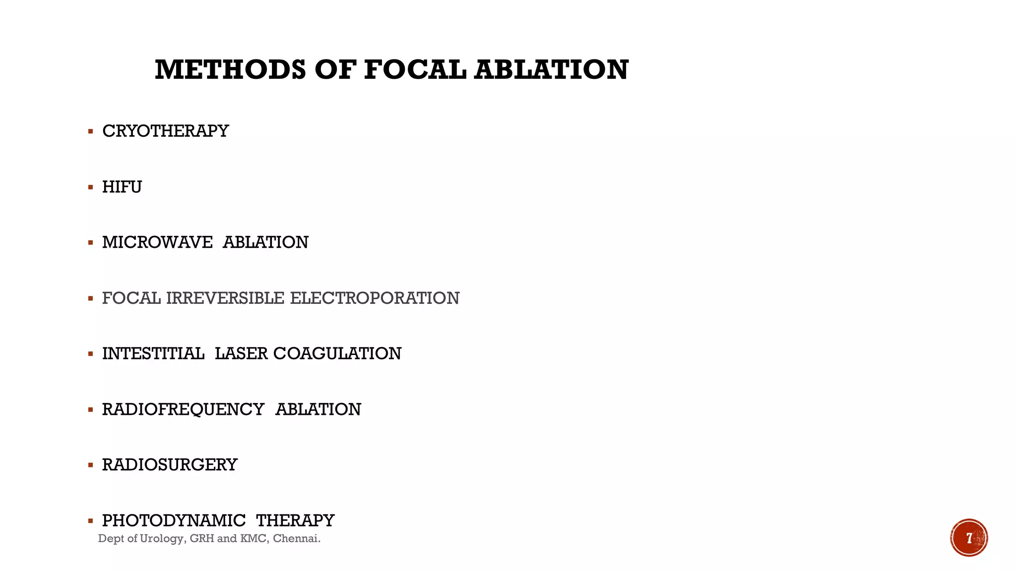 Prostate carcinoma- focal therapy | PDF