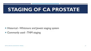 Prostate carcinoma- pathology and staging | PDF