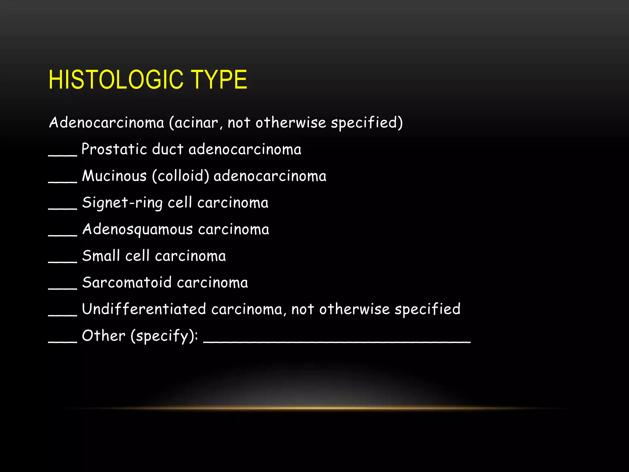 Prostate grossing and reporting | PPTX
