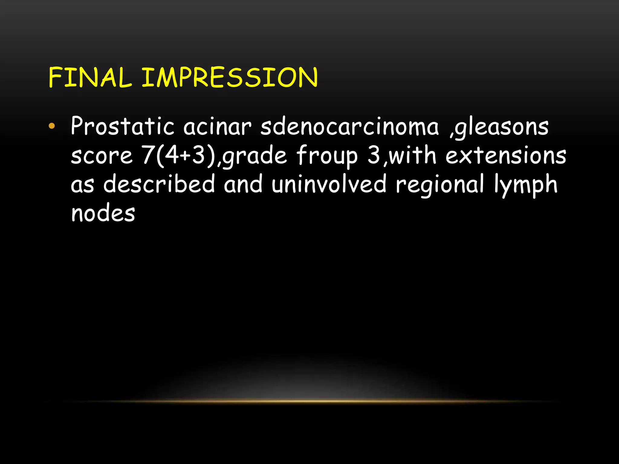 Prostate grossing and reporting | PPTX