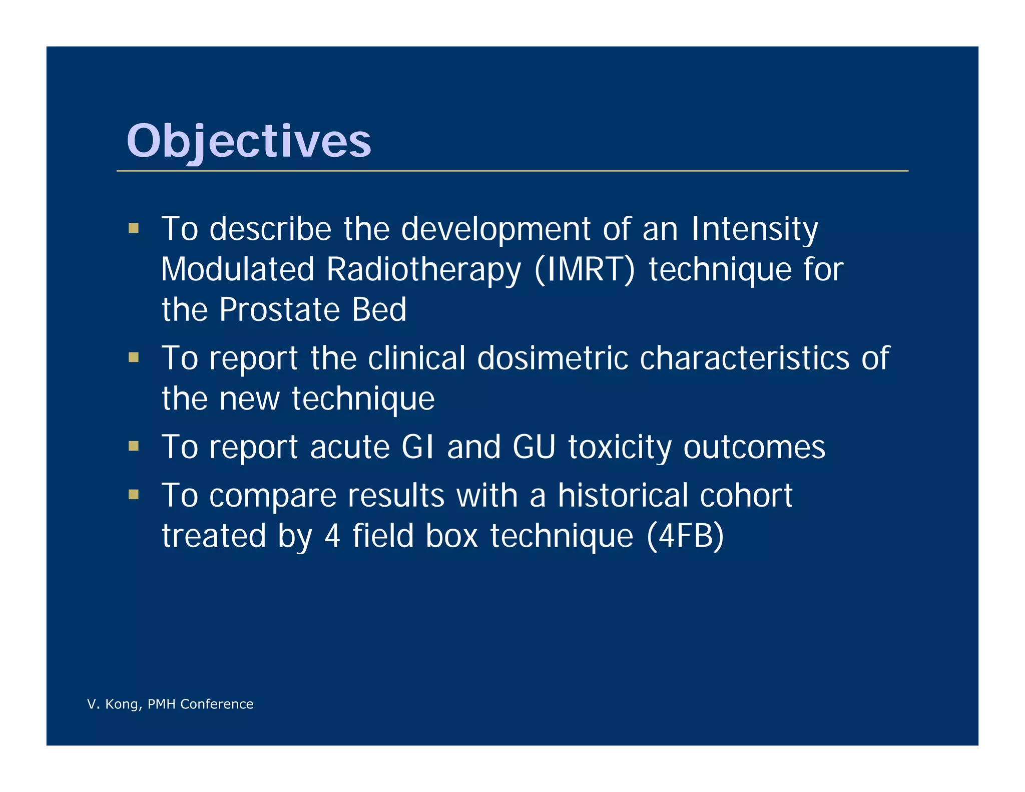Prostate Imrt | PDF