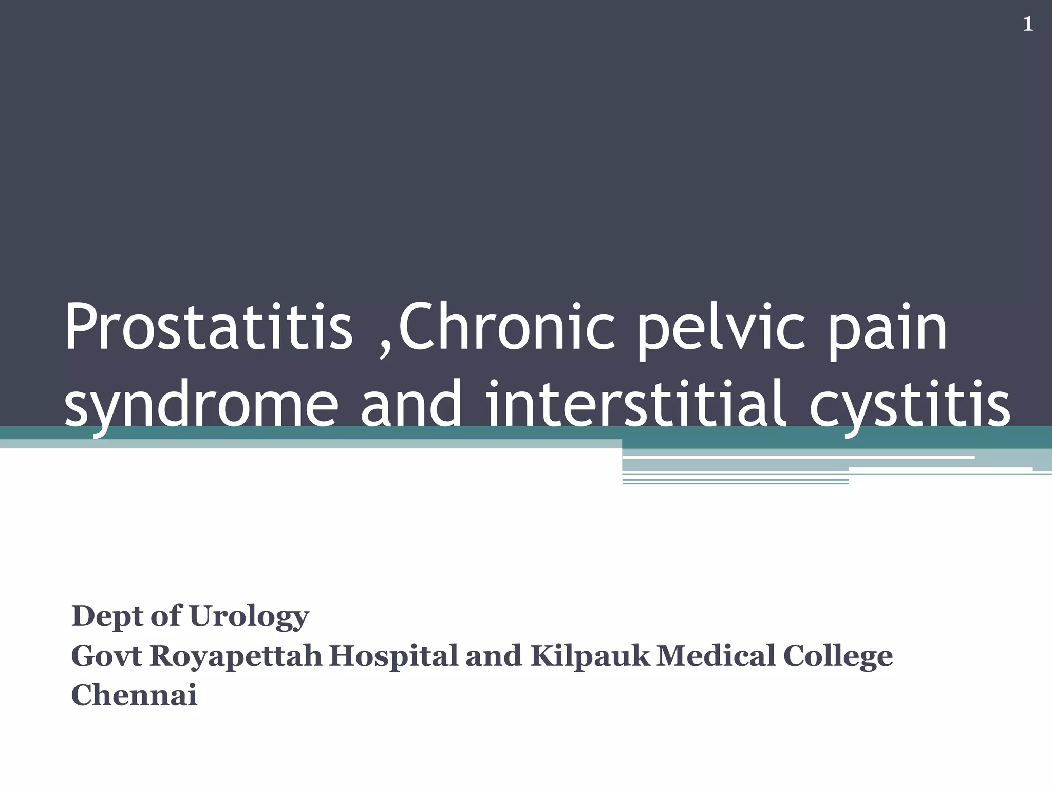 Prostate prostatitis,cpps,ic | PDF