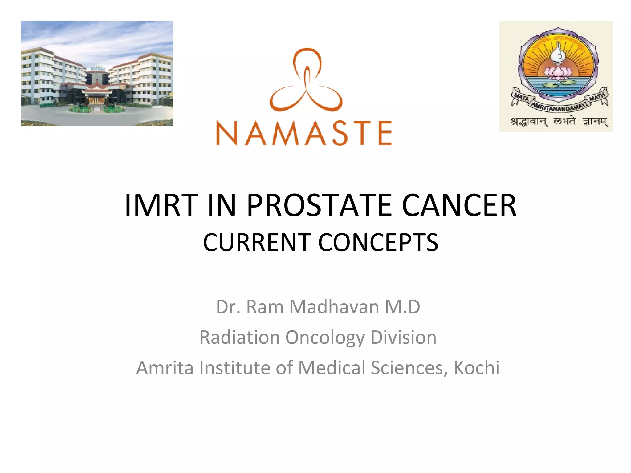 IMRT in Prostate Cancer | PPT